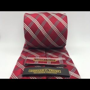 Donald Trump | Accessories | Donald J Trump Red Gray Striped President ...